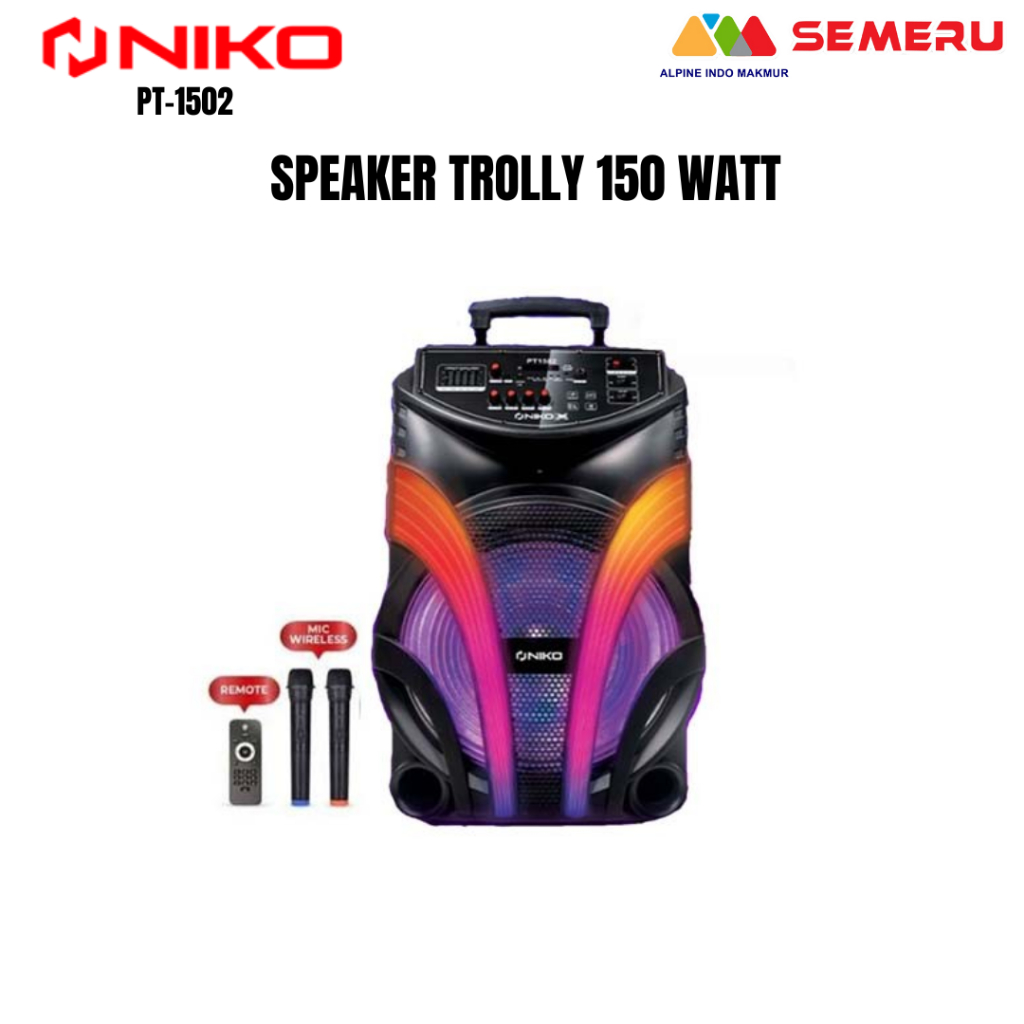 Jual NIKO SPEAKER TROLLY 150 WATT | Shopee Indonesia