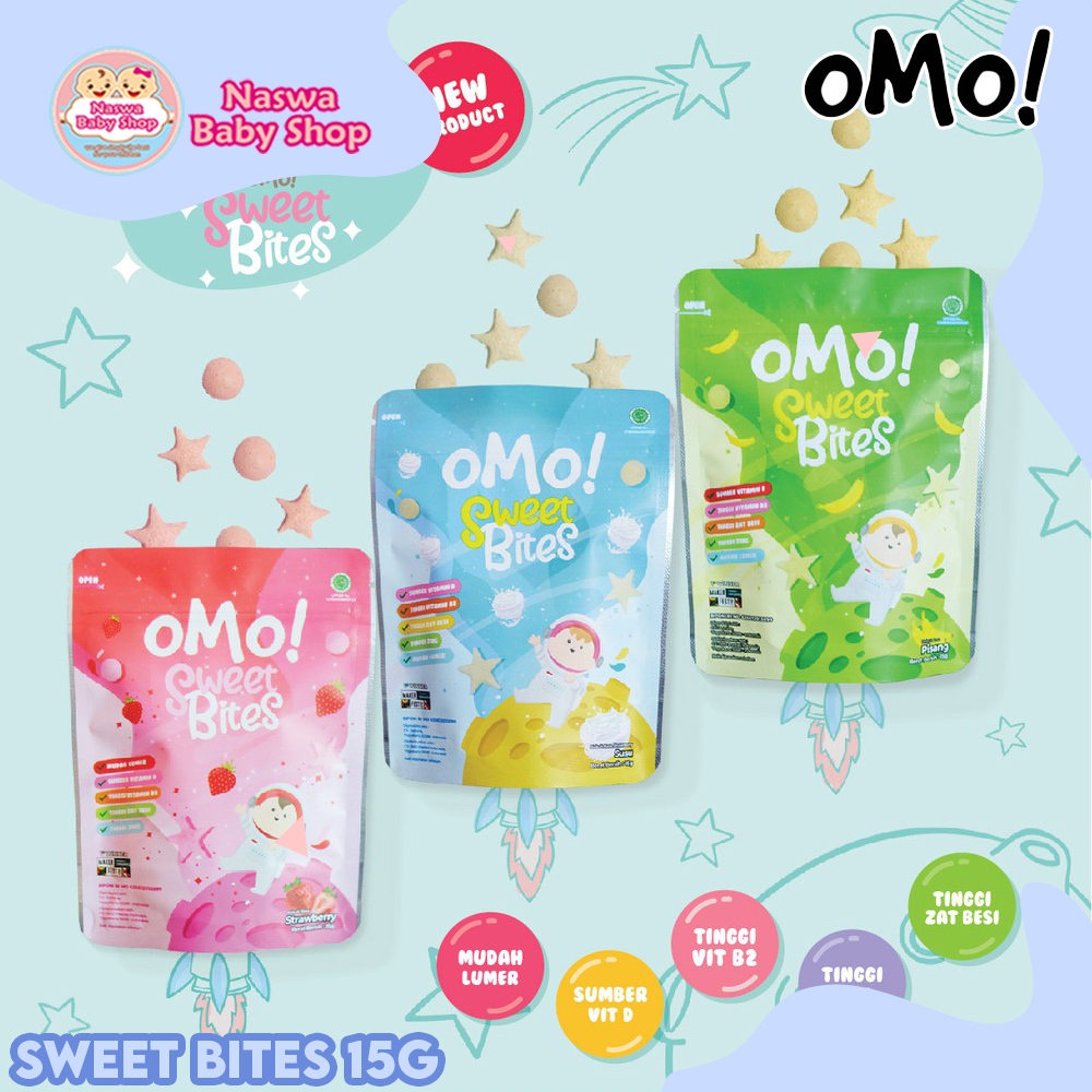Jual Omo! Sweet Bites Snack Sehat Bayi 12m+ 15g | Shopee Indonesia