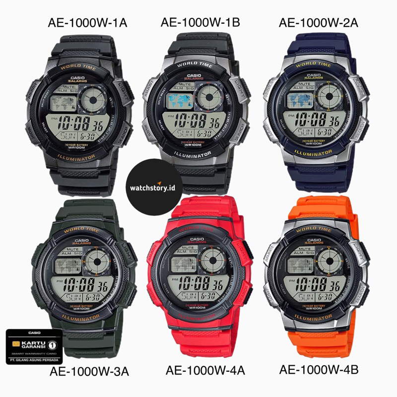 Jual Jam Tangan Digital Pria Casio AE-1000W | Shopee Indonesia
