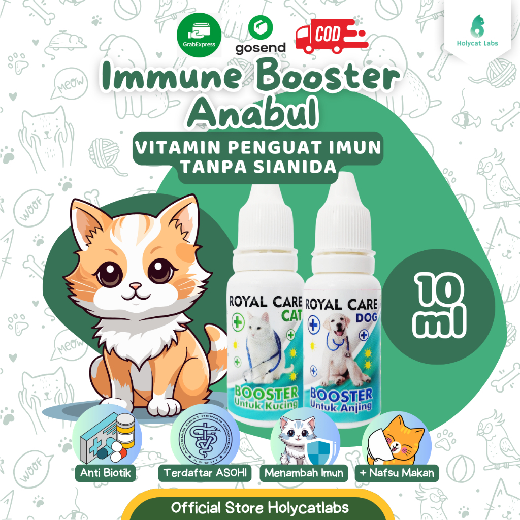Jual Royal Care Immune Booster Cat & Dog 10ml - Vitamin Imun Booster ...
