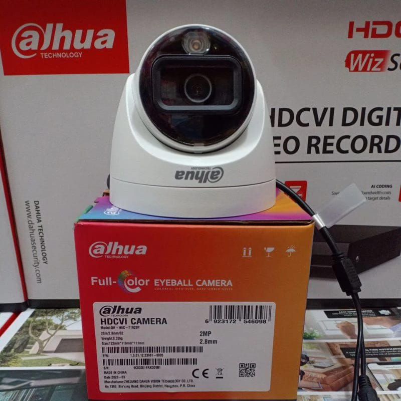 Jual Kamera CCTV Dahua Indoor FULL COLOR/COLORVU 2MP (DH-HAC-T1A29P ...