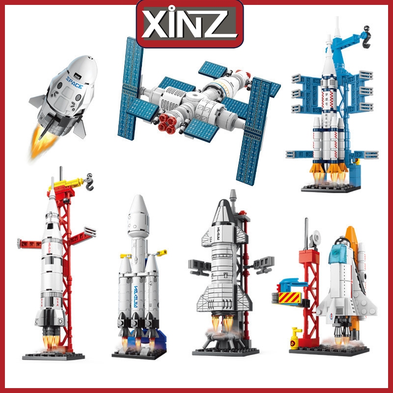 Jual XiNZ Mini Roket Space Mainan Balok Blok Nano Building Brick ...