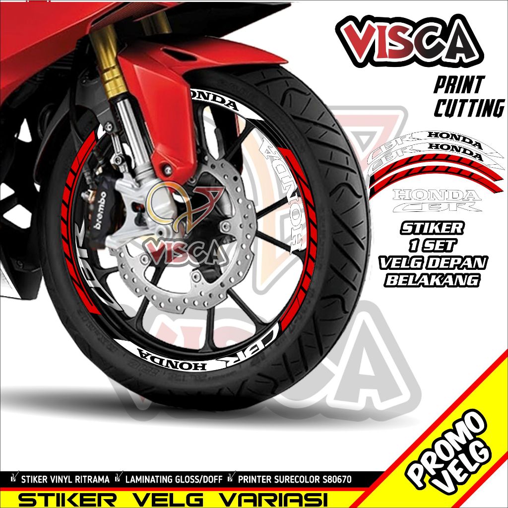 Jual Stiker Velg List Velg Motor Stiker Velg Honda CBR 150 R Hitech 2 ...