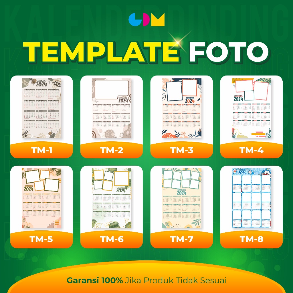 Jual Kalender 2024 Jumbo 52cmX38cm Kalender Dinding 2024 Kalender ...