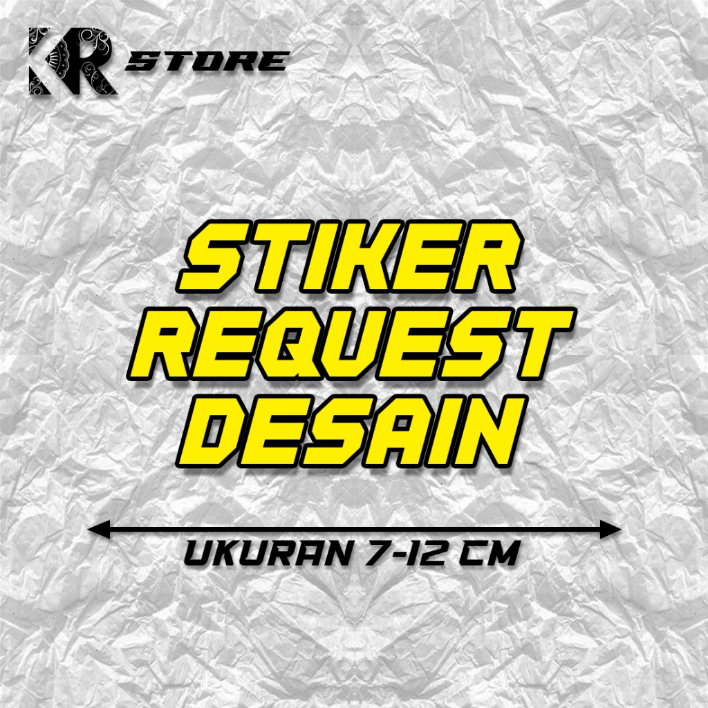 Jual Sticker REQUEST DESAIN Sticker Cutting Stiker Racing | sticker ...