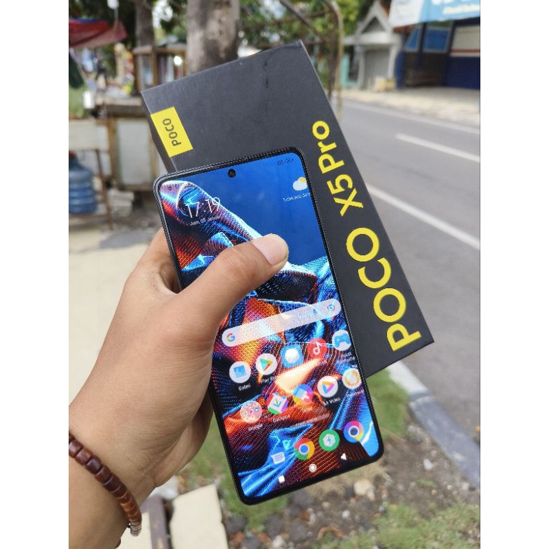 Jual poco x5 pro 5g 8/256 second lengkap normal | Shopee Indonesia