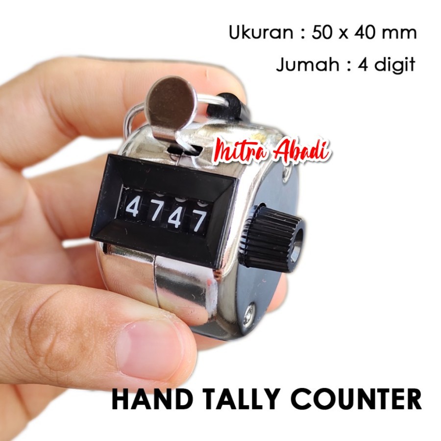 Jual Alat Penghitung Manual Hand Tally Counter 4 Digit | Shopee Indonesia