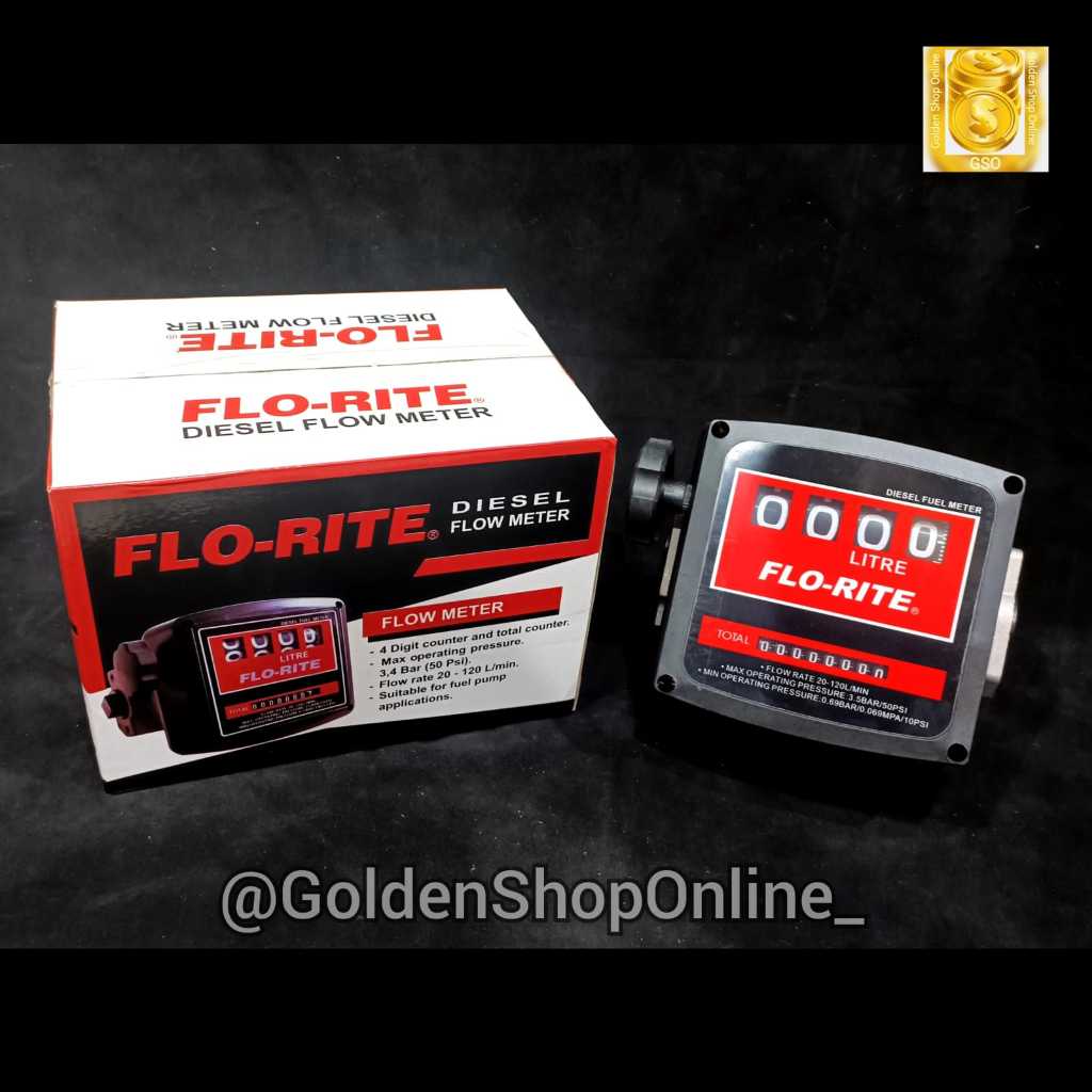 Jual Flow Meter Merk Flo Rite 1'' x 4 Digit | Shopee Indonesia