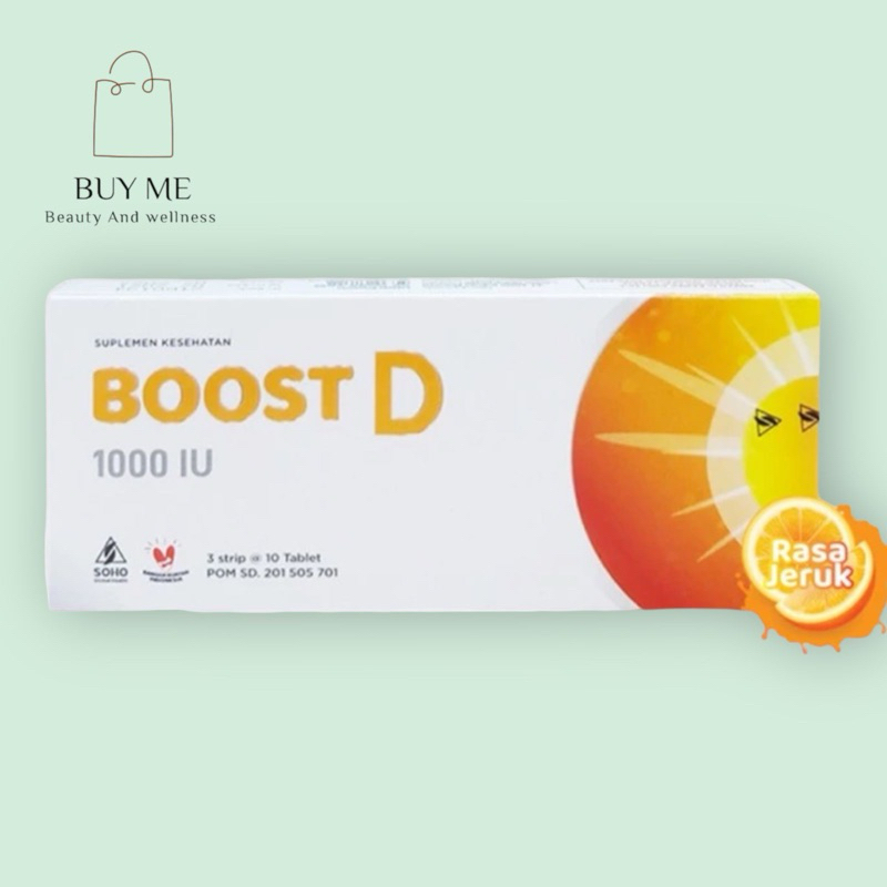 Jual BOOST D 1000 IU BOX ISI 30 suplemen makanan vitamin d3 1000 iu ...
