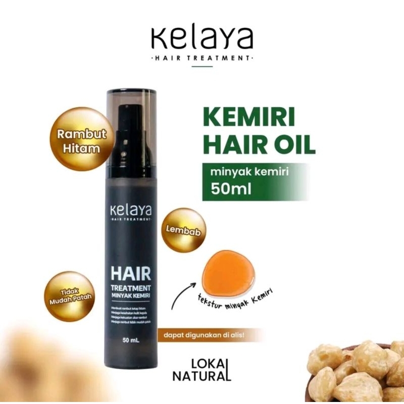 Jual Minyak Kemiri Kelaya Hair Treatment Perawatan Rambut Rontok ...