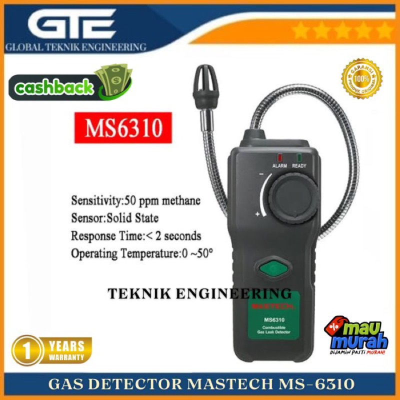 Jual Combustible Gas Detector Mastech MS6310 Leak Methane Ammonia CH4 NH3 | Shopee Indonesia