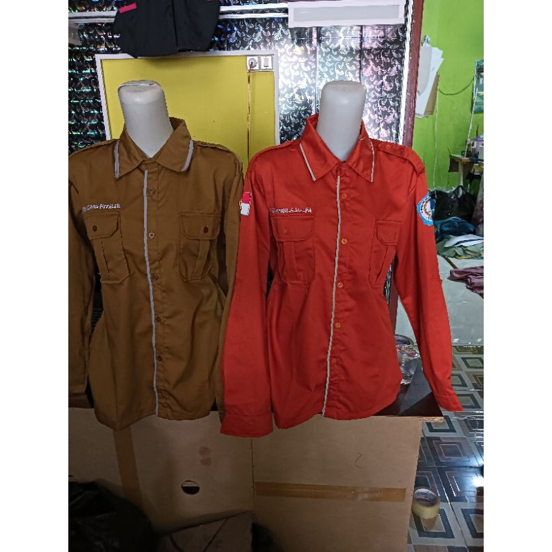 Jual kemeja pdl pdh kemeja tactical custom bordir | Shopee Indonesia