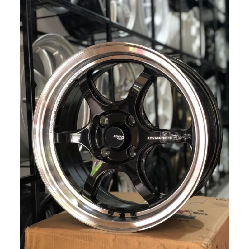 Jual Velg mobil racing advan RGD2 ring 15 ET 41 pcd 4x100 lebar 6,5 ...