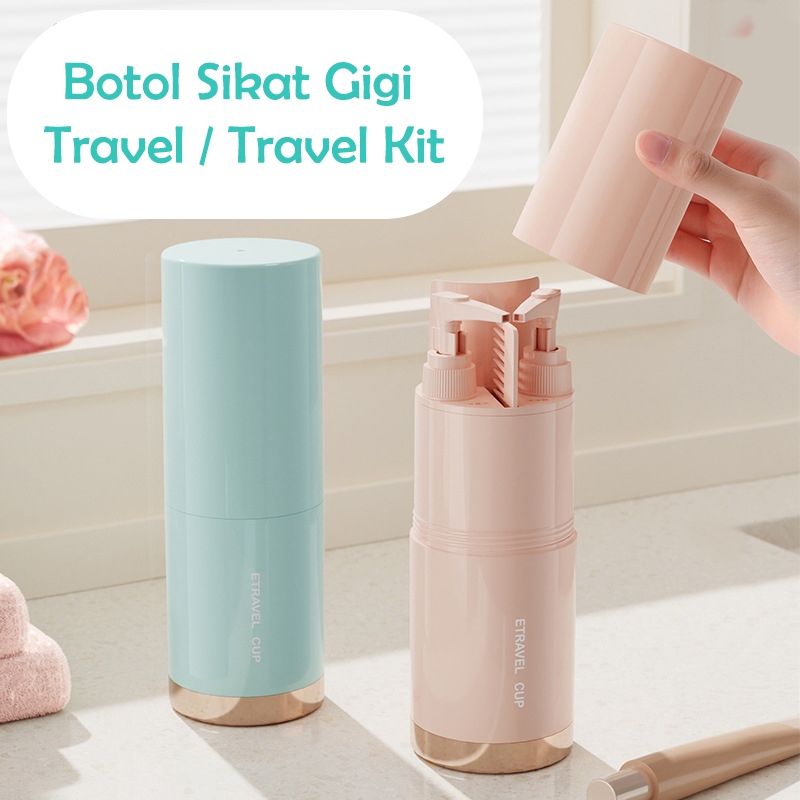 Jual Travel Toiletries Kit / Tempat Sikat Gigi Sabun Cair Odol Handuk ...