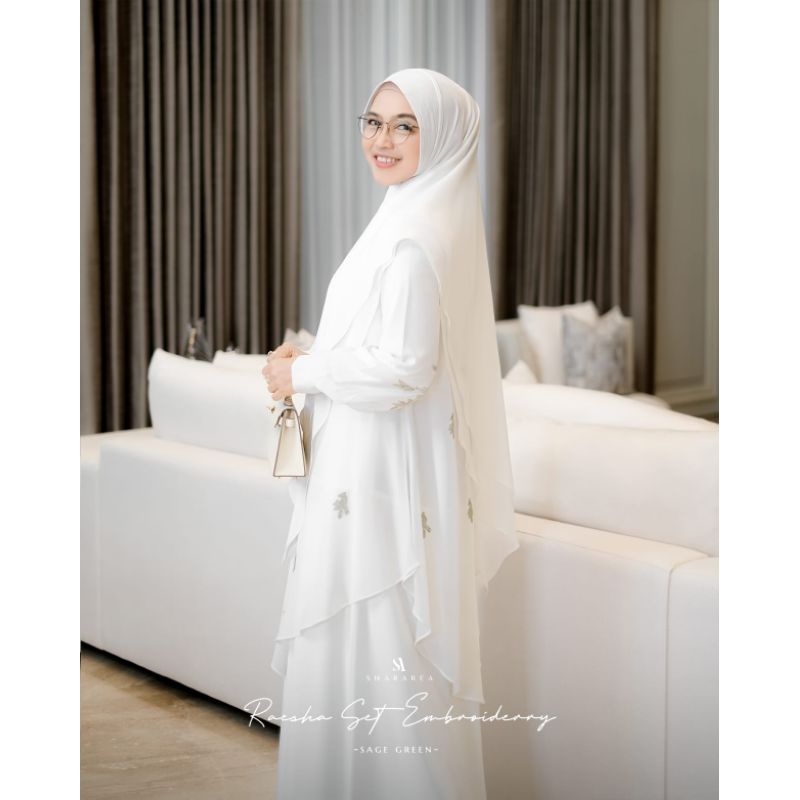 Jual Raesha Set Embroidery(Set Khimar) by shArarea | Shopee Indonesia
