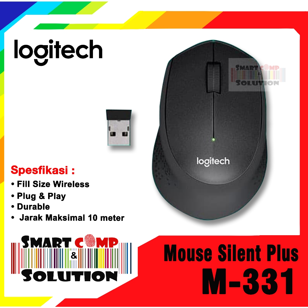 Jual Mouse Logitech M331 / M-331 / M 331 Silent - Mouse Wireless 2.4GHz ...