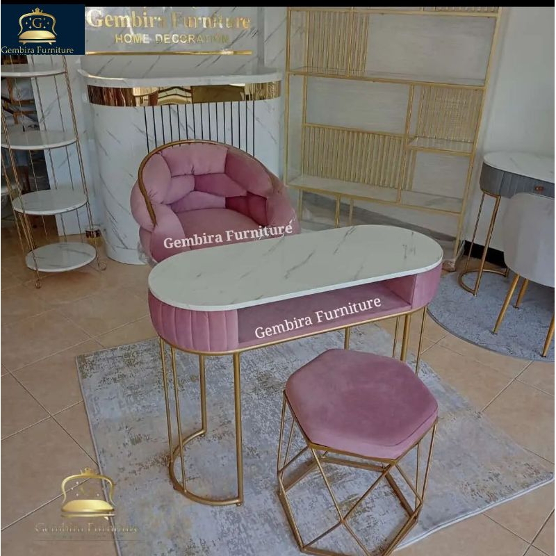 Jual meja nail art salon spa meni pedi cure konsol console foyer besi ...