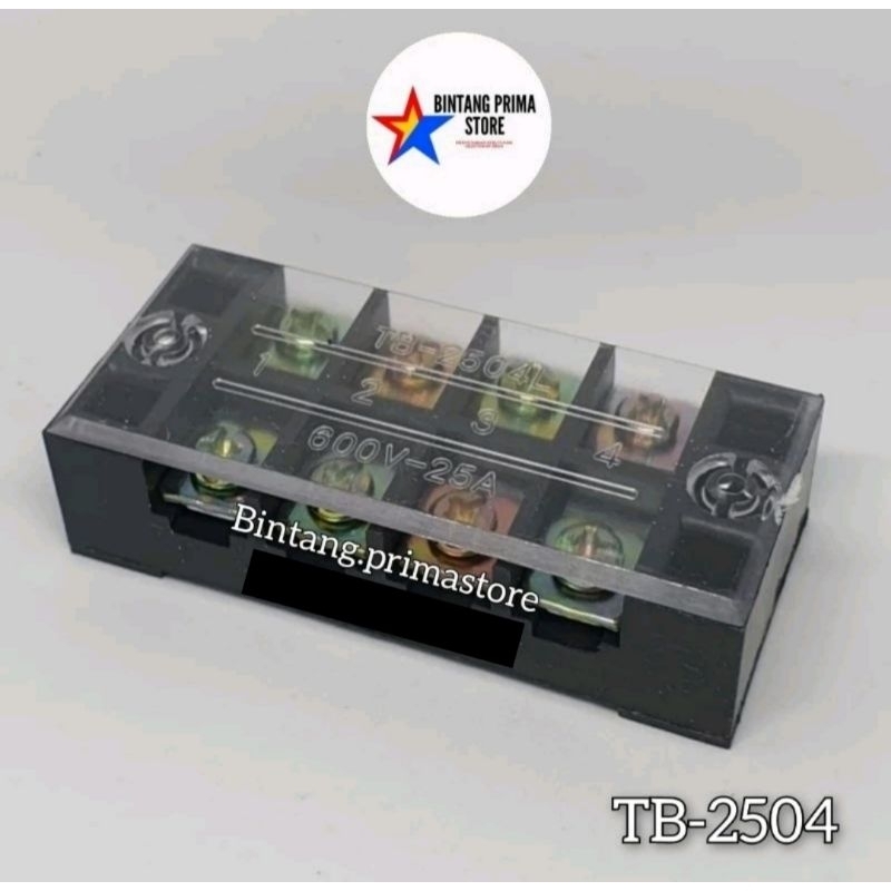Jual Terminal Block / Terminal Blok / TB TB-2504 25A 4P | Shopee Indonesia