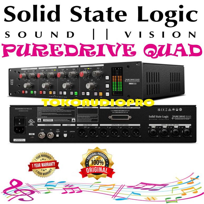 Jual Solid State Logic PureDrive Quad 4-channel Mic/Line/Instrument Preamp | Shopee Indonesia