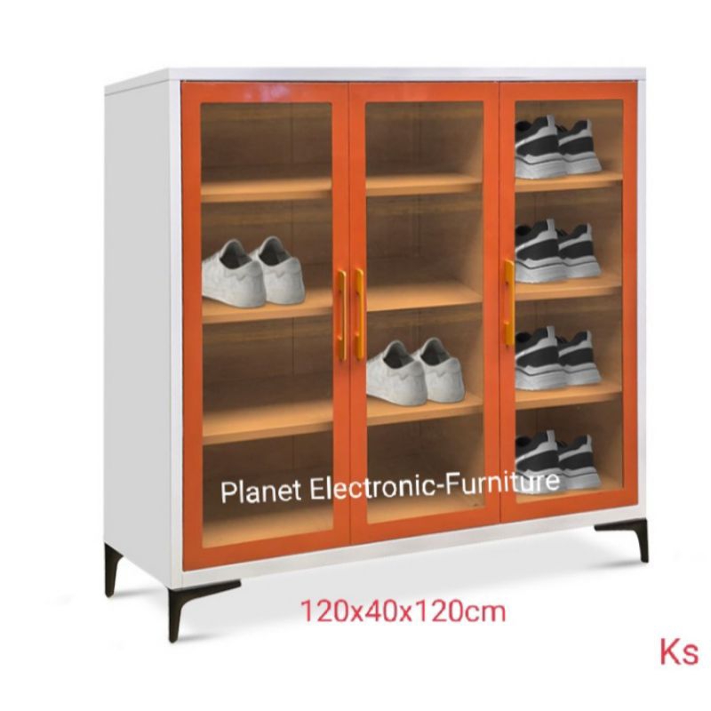 Jual Bufet Serbaguna plat besi 120cm Rak Sepatu Plat Besi Rak Serbaguna ...
