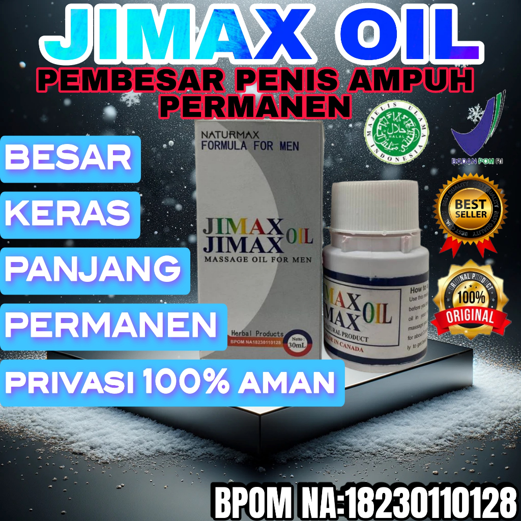 Jual JIMAX OIL BPOM minyak daun tiga jari pem besar pnis & alat pital 100% original per manen ...