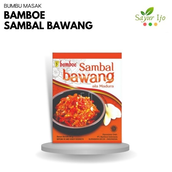 Jual BAMBOE Sambal Bawang Ala Madura 10 x 15 Gram / Sachet Sambel Cabe ...