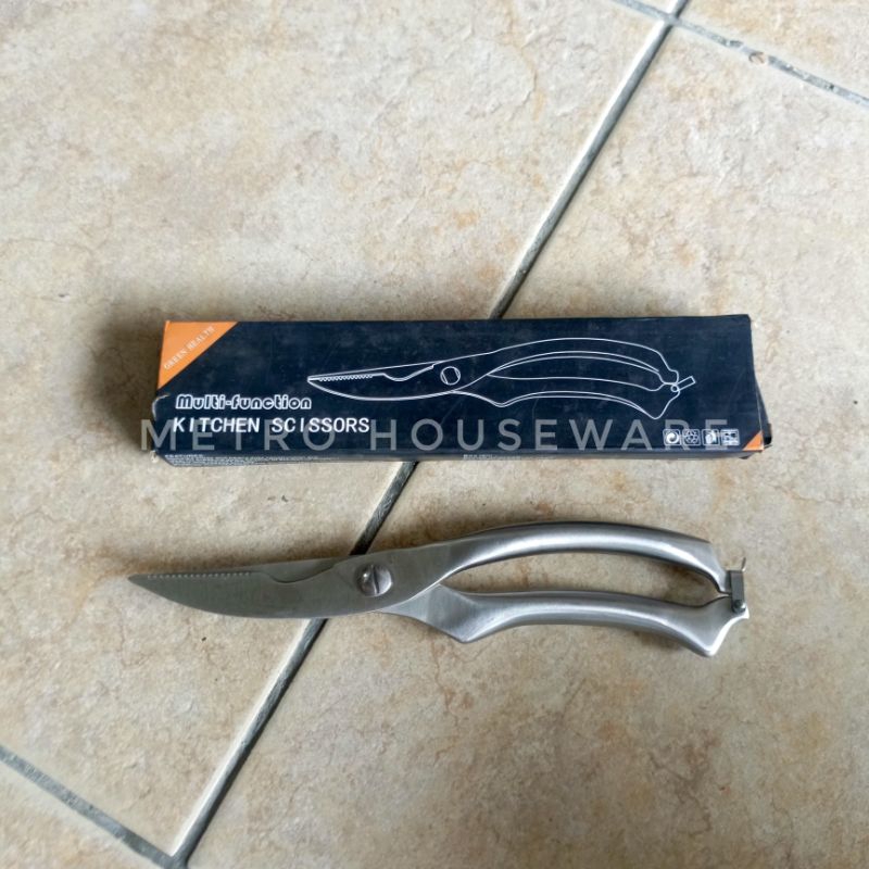 Jual Gunting Dapur Full Stainless Multifungsi Kitchen Scissors Daging ...