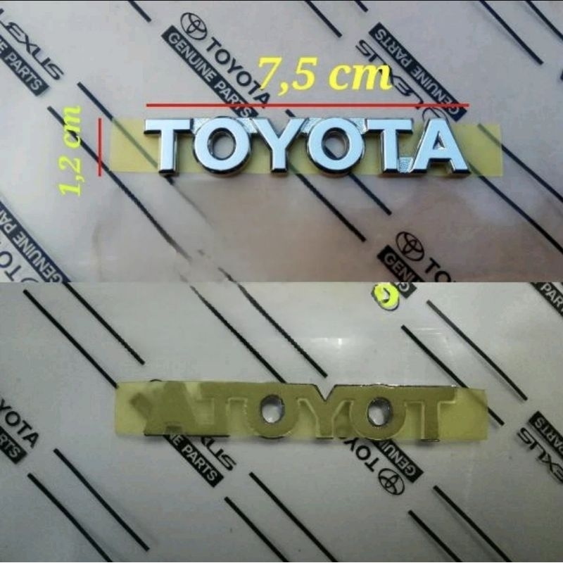 Jual original - emblem toyota mini - logo toyota mini - tulisan toyota ...