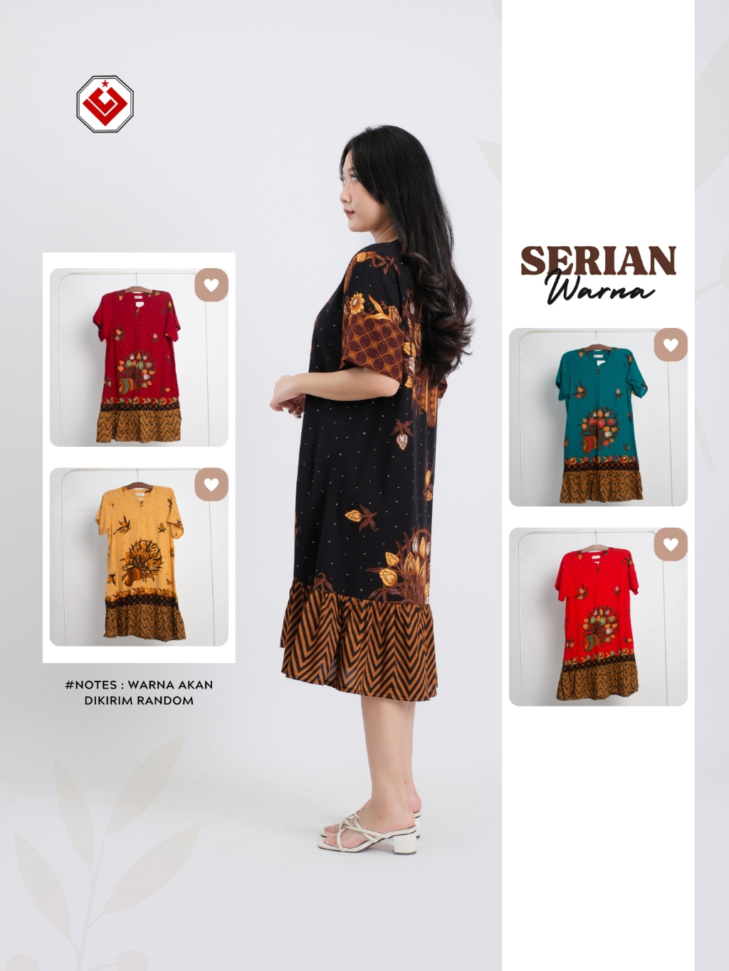 Jual Sekar Mekar Dress Daster Batik Wanita Fashionable Model 007A ...