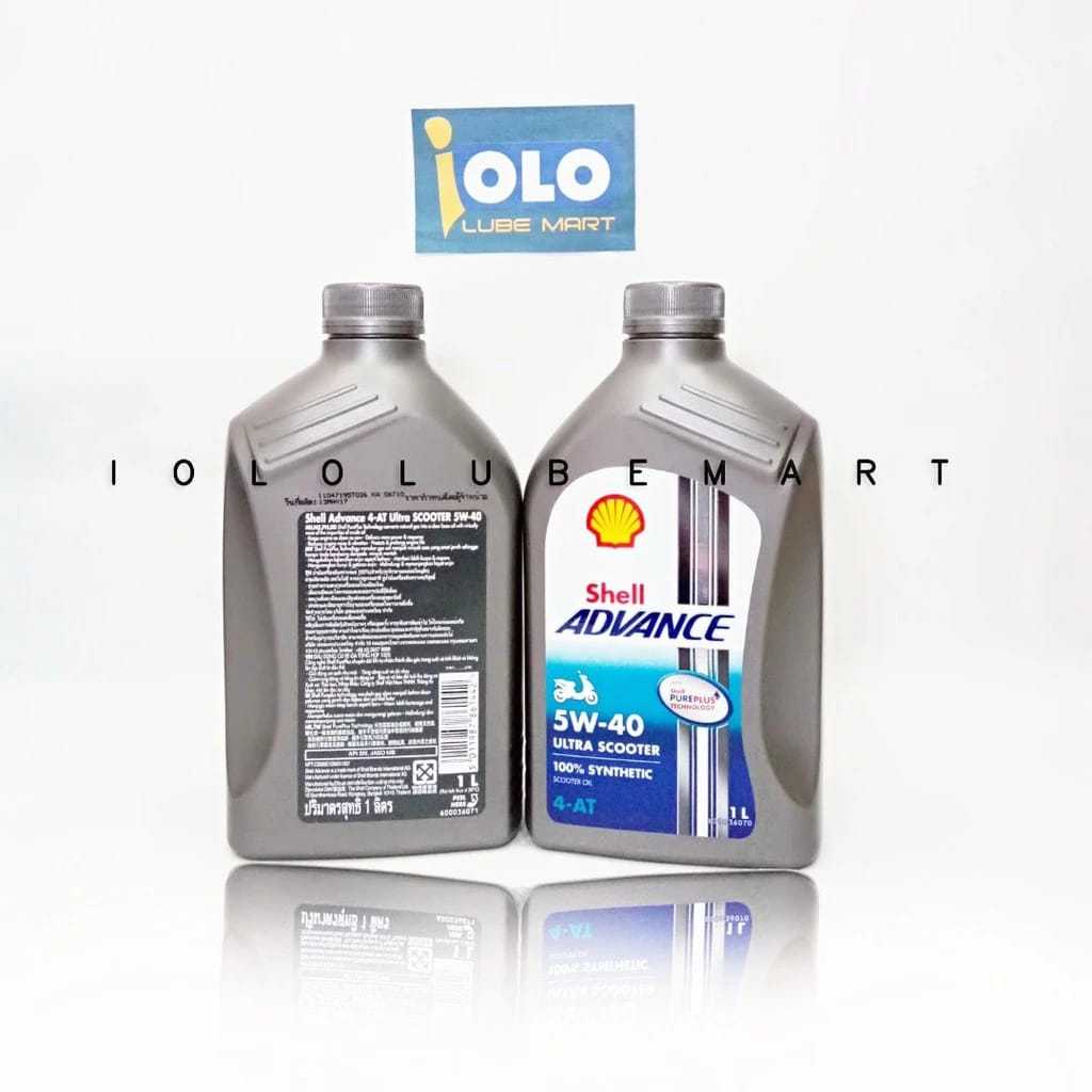 Jual Shell Advance 5W-40 Ultra Scooter 1 Liter 100% ORIGINAL | Shopee ...