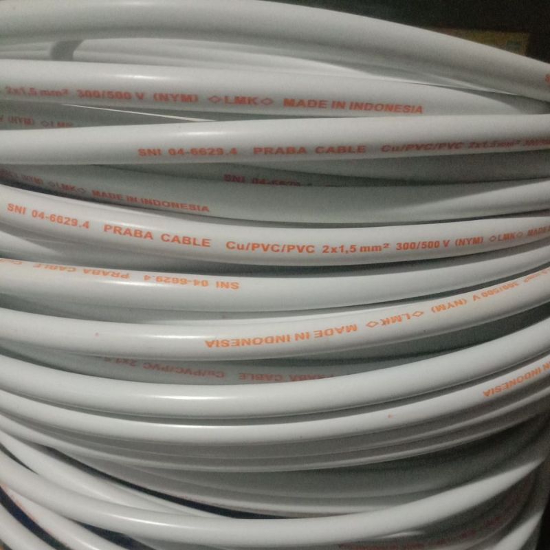 Jual kabel praba nym 2x1,5 mm jual permeter | Shopee Indonesia