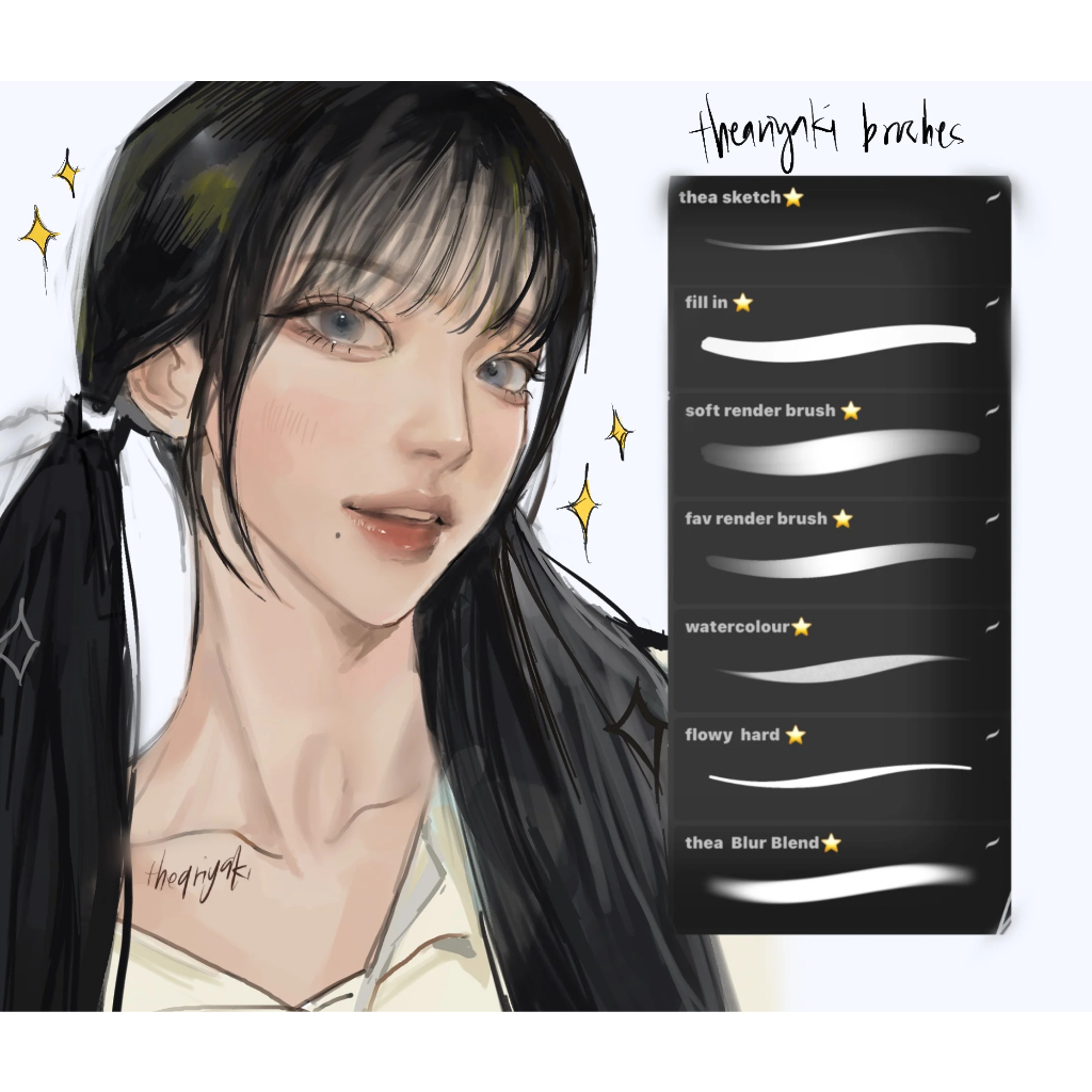 Jual Procreate Brush - TheAriyaki Procreate Brushes +UPDATE *premium brush* | Shopee Indonesia