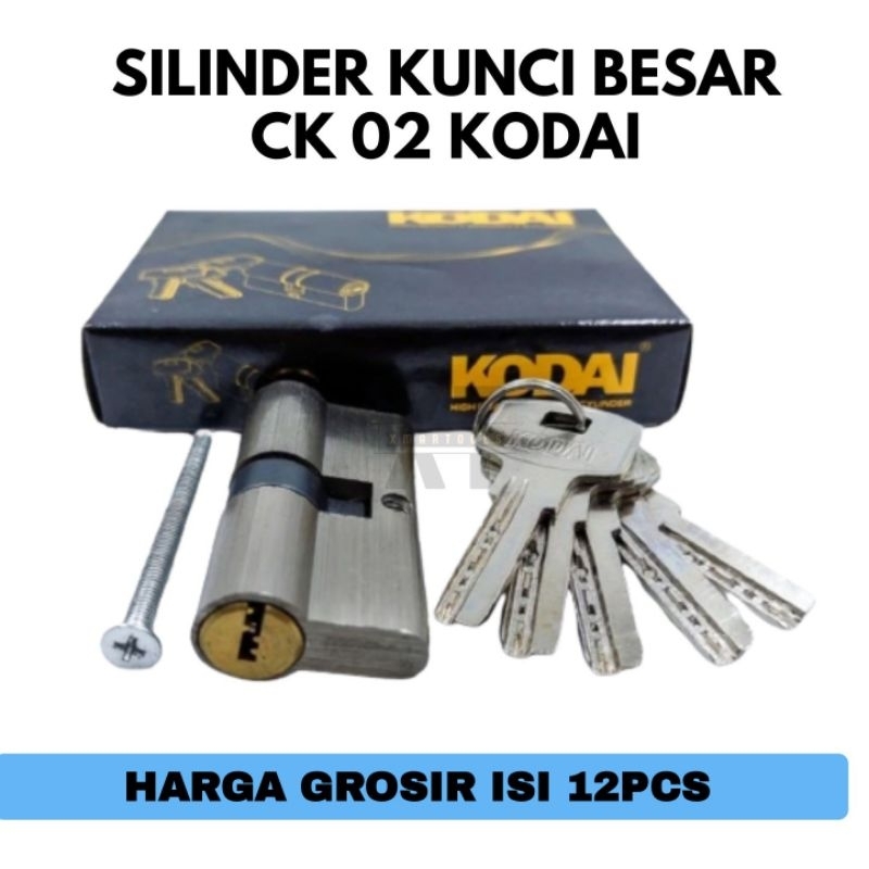 Jual GROSIR 1BOX 12PCS CYLINDER LOCK Kunci anak silinder kunci pintu besar KODAI CK 02 | Shopee ...