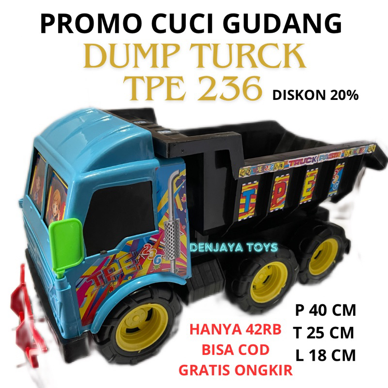 Jual MOBIL DUMP TRUCK PASIR JUMBO MOBIL TPE 236 | Shopee Indonesia