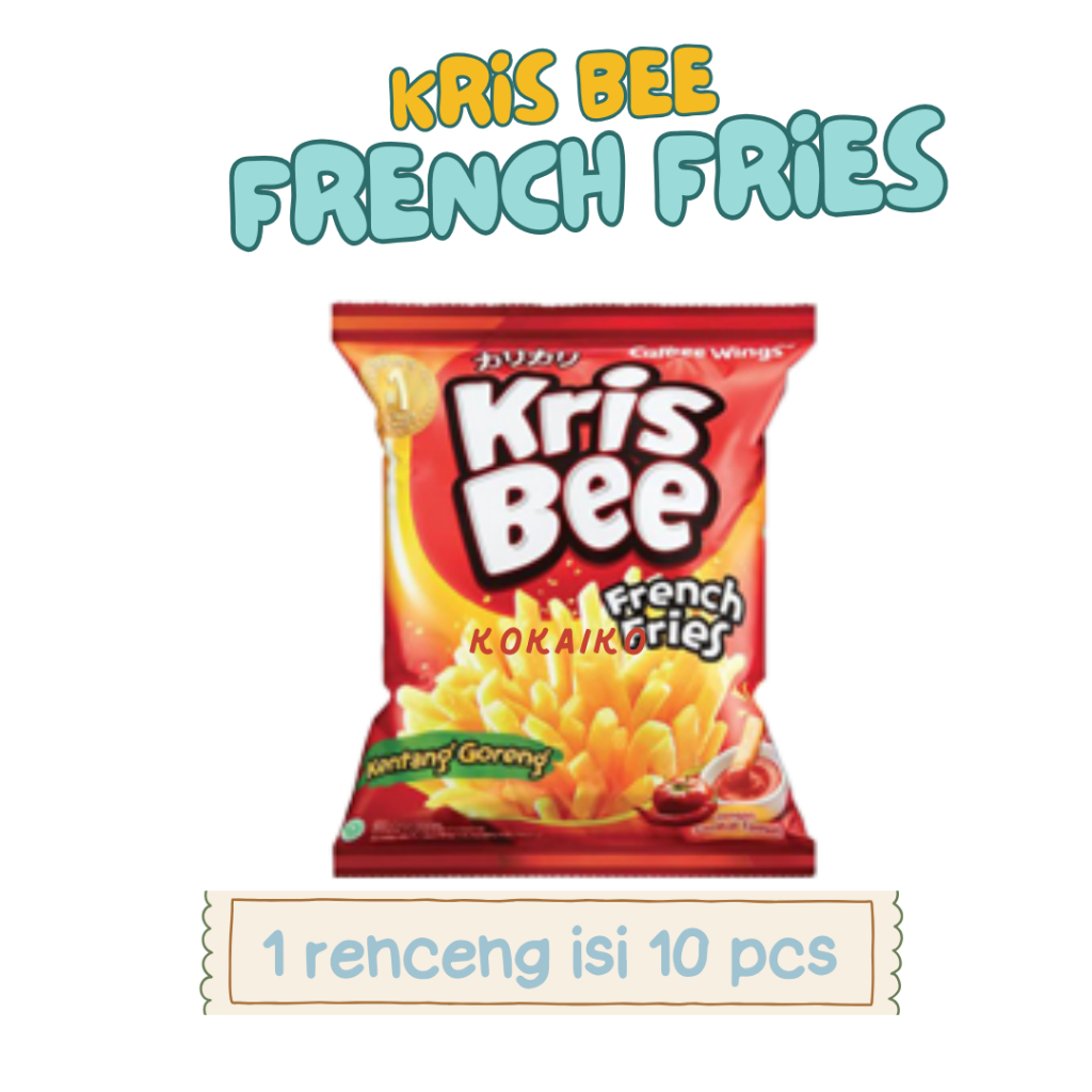 Jual KRISBEE FRENCH FRIES 1 RENCENG ISI 10 PCS | Shopee Indonesia