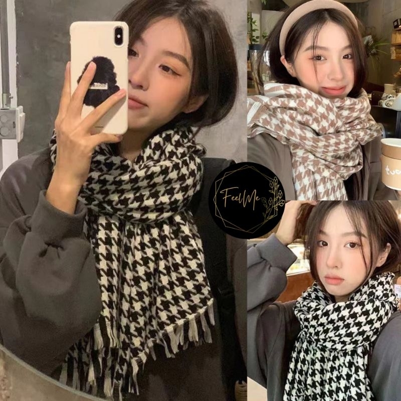 Jual Feelme KK-204 Premium High Quality woman winter syal scarf long ...