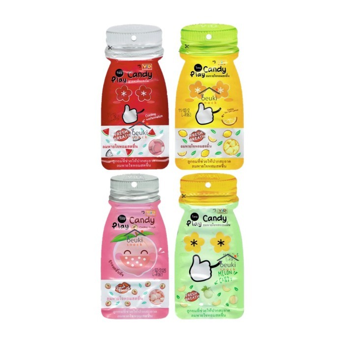 Jual Play Candy Permen Imut Segar Rasa Buah 12gram | Shopee Indonesia