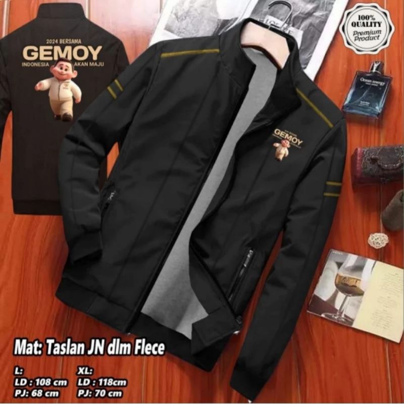 Jual JAKET VIRAL / FREE STICKER GEMOY / WINTER RUBBY PRABOWO GIBRAN ...