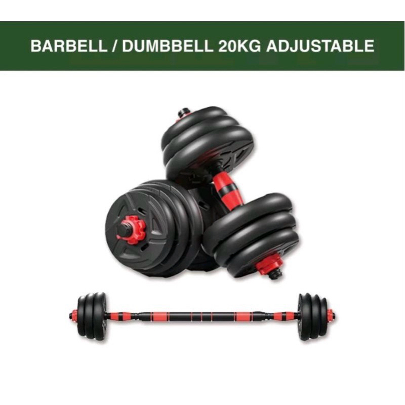Jual barbel adjustable dumbble 20kg bisa di atur dumble dumbel dumbell ...
