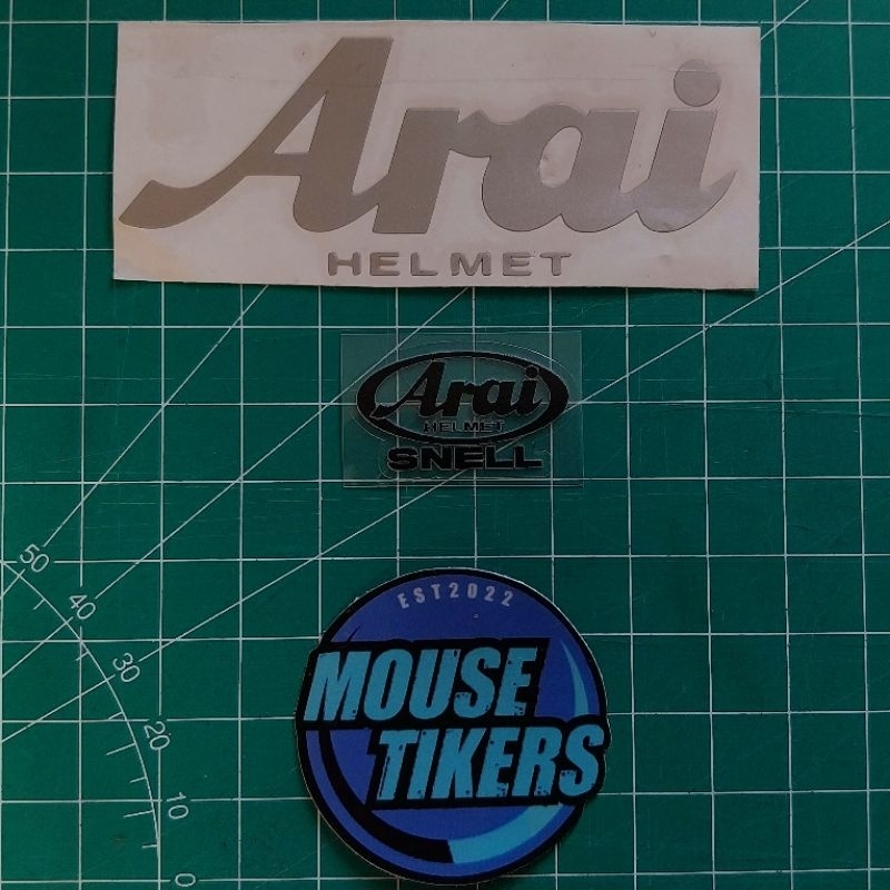 Jual Sticker Arai Cuttink dan Arai Snell Transparan Kecil Original ...