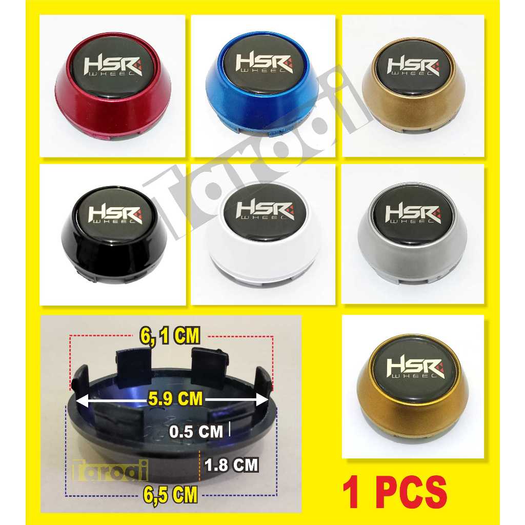 Jual 1 BUAH DOP CENTER VELG HSR 65 MM STIKER RESIN | Shopee Indonesia