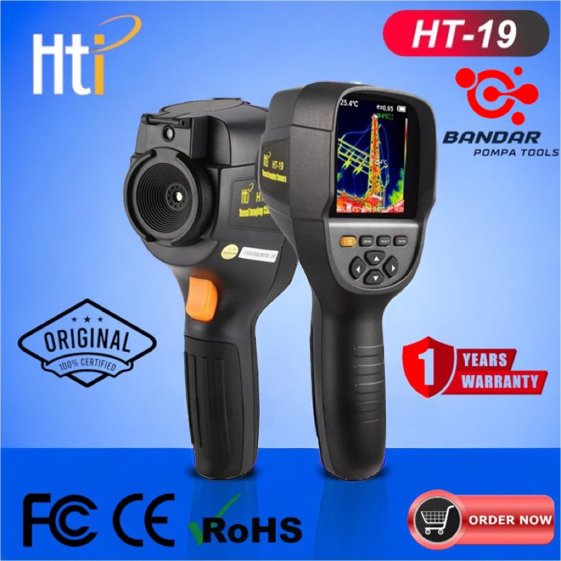 Jual Thermal Camera HT-19 HTI Imager Infrared Thermometer HT19 IR Gun ...