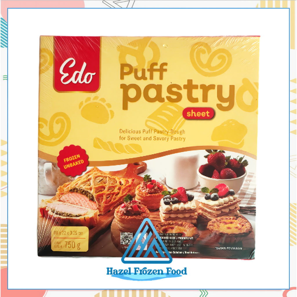 Jual Edo Puff Pastry 750 g Frozen Food Karawang | Shopee Indonesia