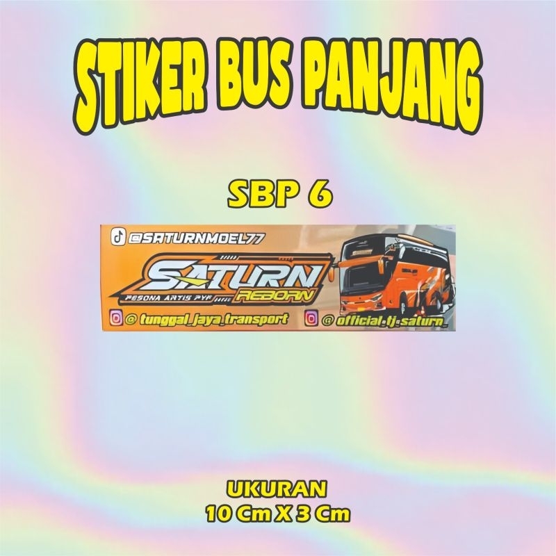 Jual STIKER BUS BASURI PANJANG | STIKER BUS TELOLET PANJANG UKURAN 10 X ...