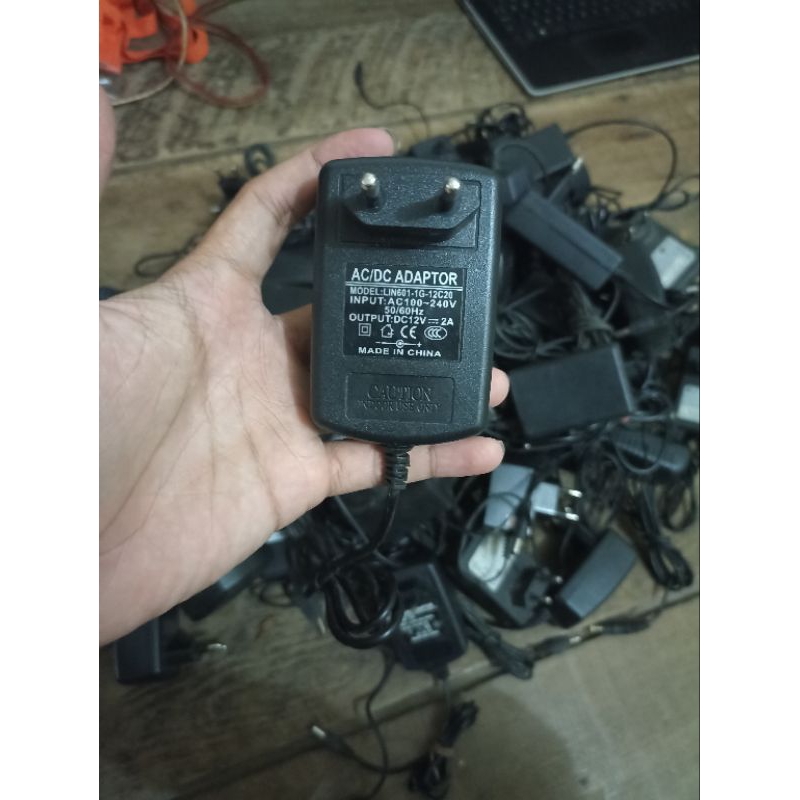 Jual POWER ADAPTOR CHINA CAMPUR 12V 1A , 12V 2A SECOND NORMAL | Shopee ...
