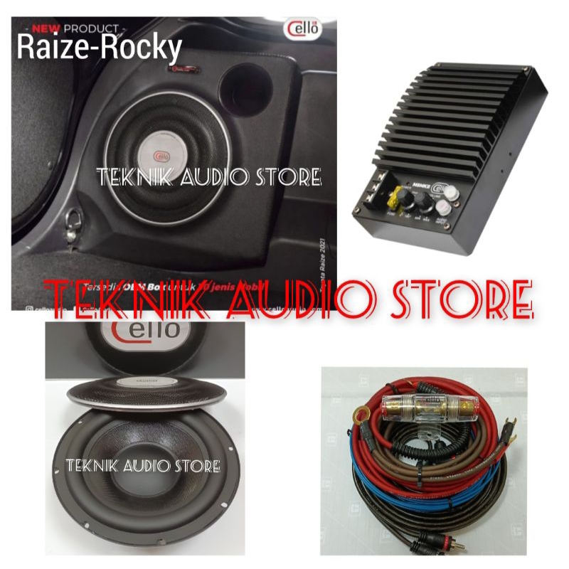 Jual Subwoofer Cello Pnp box 8inch W8S Include Power Dan Kabel Power ...