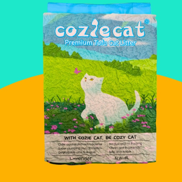 Jual Cozie cat tofu soya cat litter 8L pasir kucing - COZIE LAVENDER ...