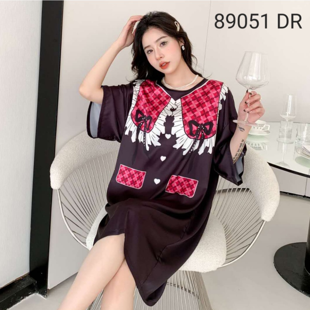 Jual DRESS SUTRA ASLI 89051 DR | Shopee Indonesia