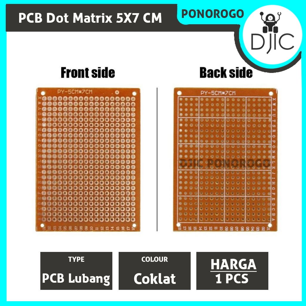 Jual PCB DOT MATRIX UKURAN 5X7 CM BERLUBANG KECIL SINGLE SIDE | Shopee ...