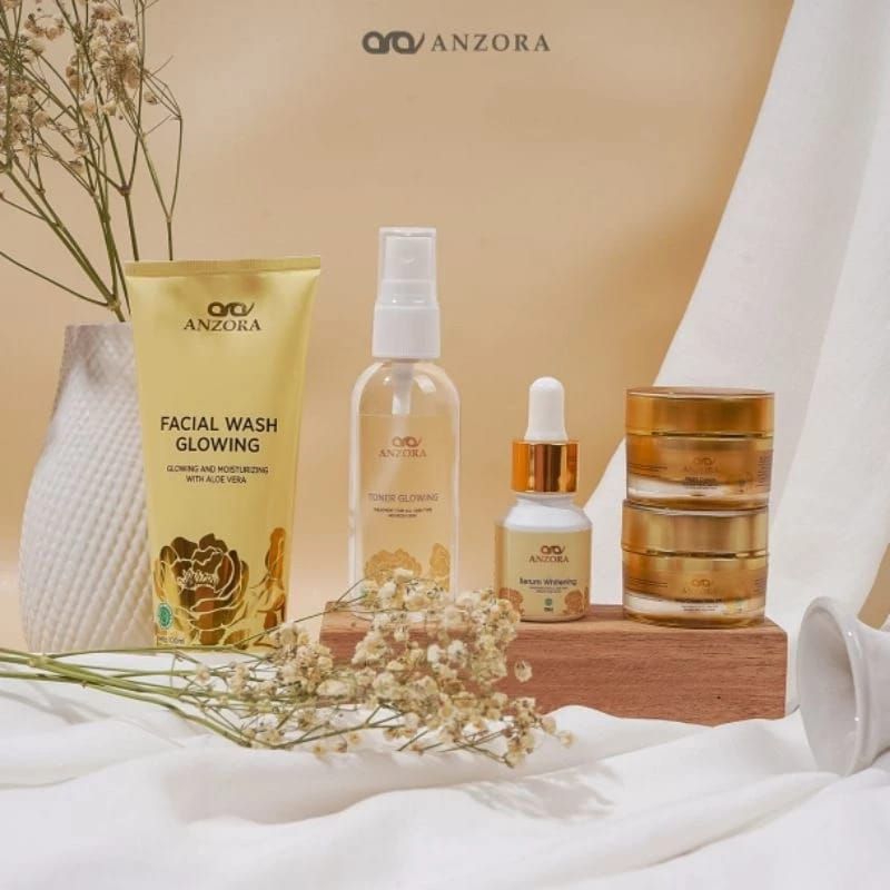 Jual ANZORA SKINCARE Paket Lengkap Glow Series Anzora Satuan 100% ...